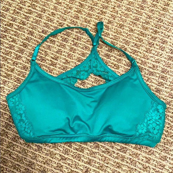 Express | Intimates & Sleepwear | Express Teal Green Sports Bra With ...